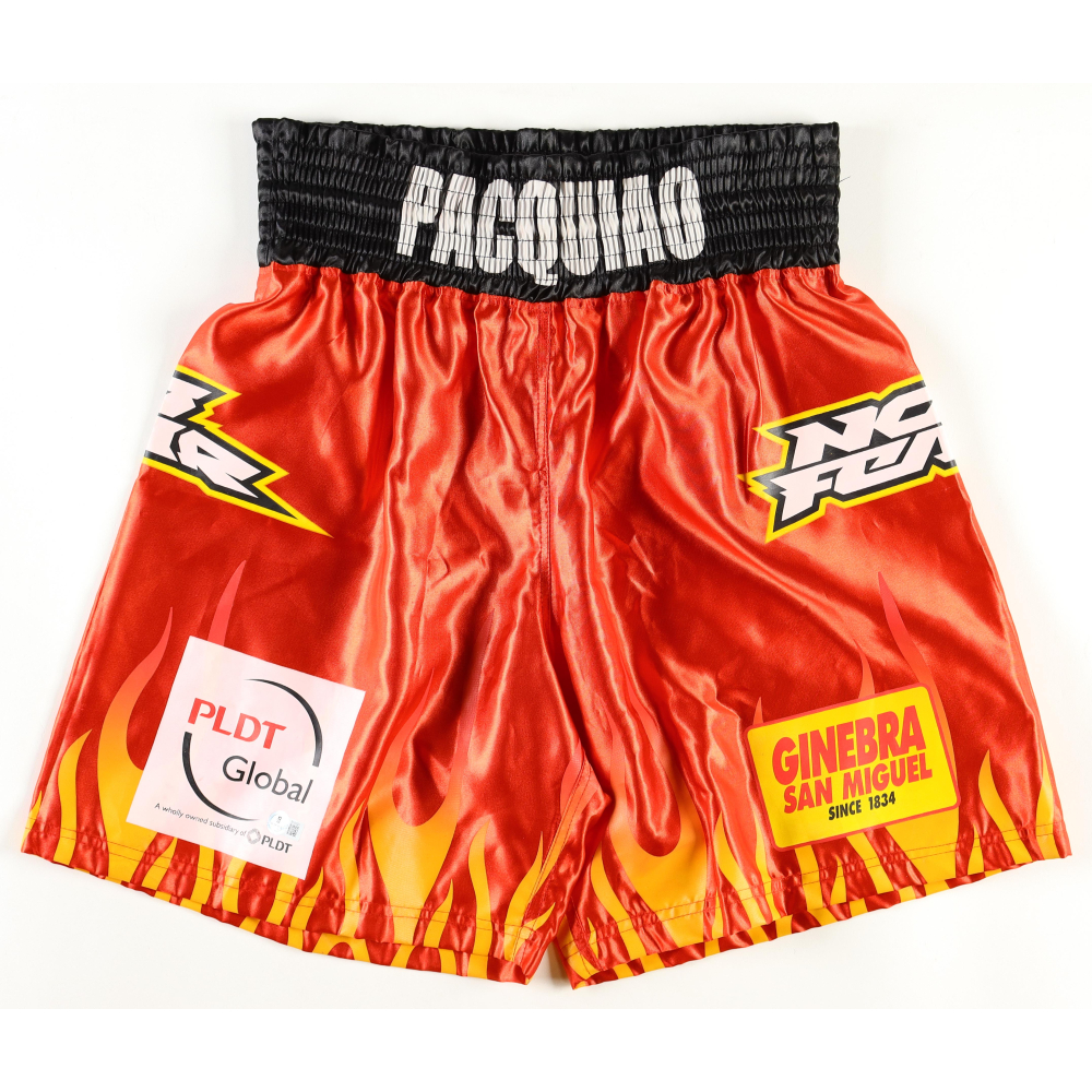 Manny Pacquiao Signed Boxing Trunks (Beckett) | Pristine Auction
