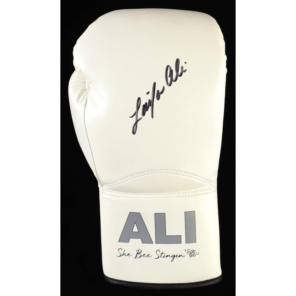 Laila Ali Signed "She Bee Stingin'" Boxing Glove (Beckett) | Pristine ...