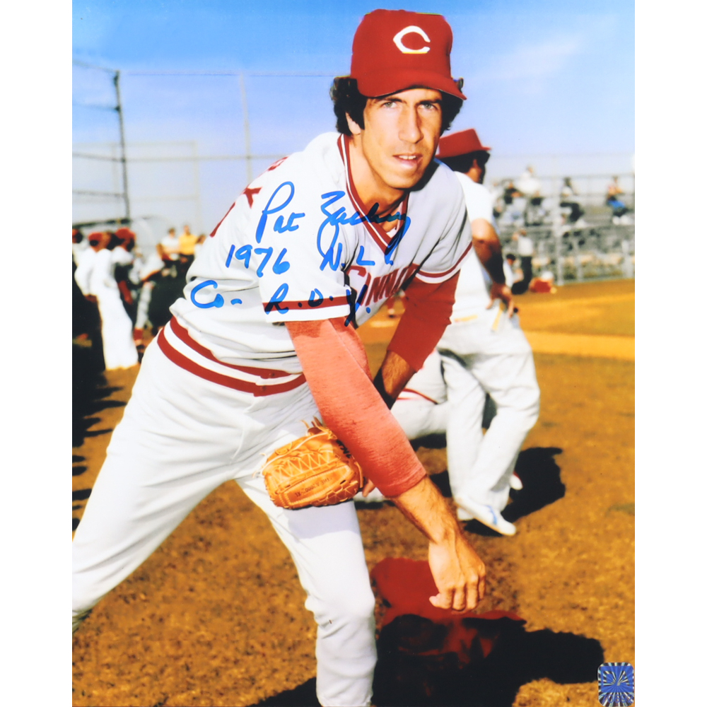 Pat Zachry Signed Reds 8x10 Photo Inscribed "1976 NL Co-ROY" (Dave ...