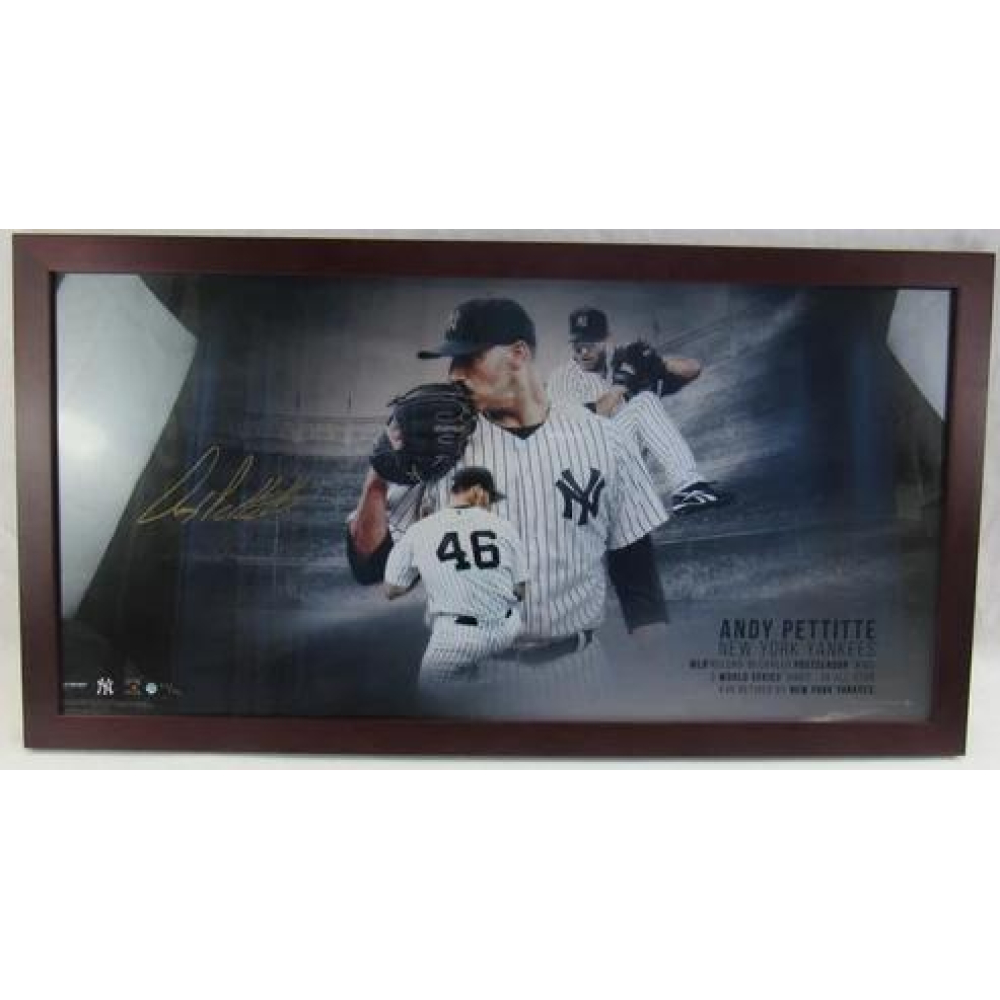 Andy Pettitte Signed LE Yankees Custom Framed Photo (Steiner ...