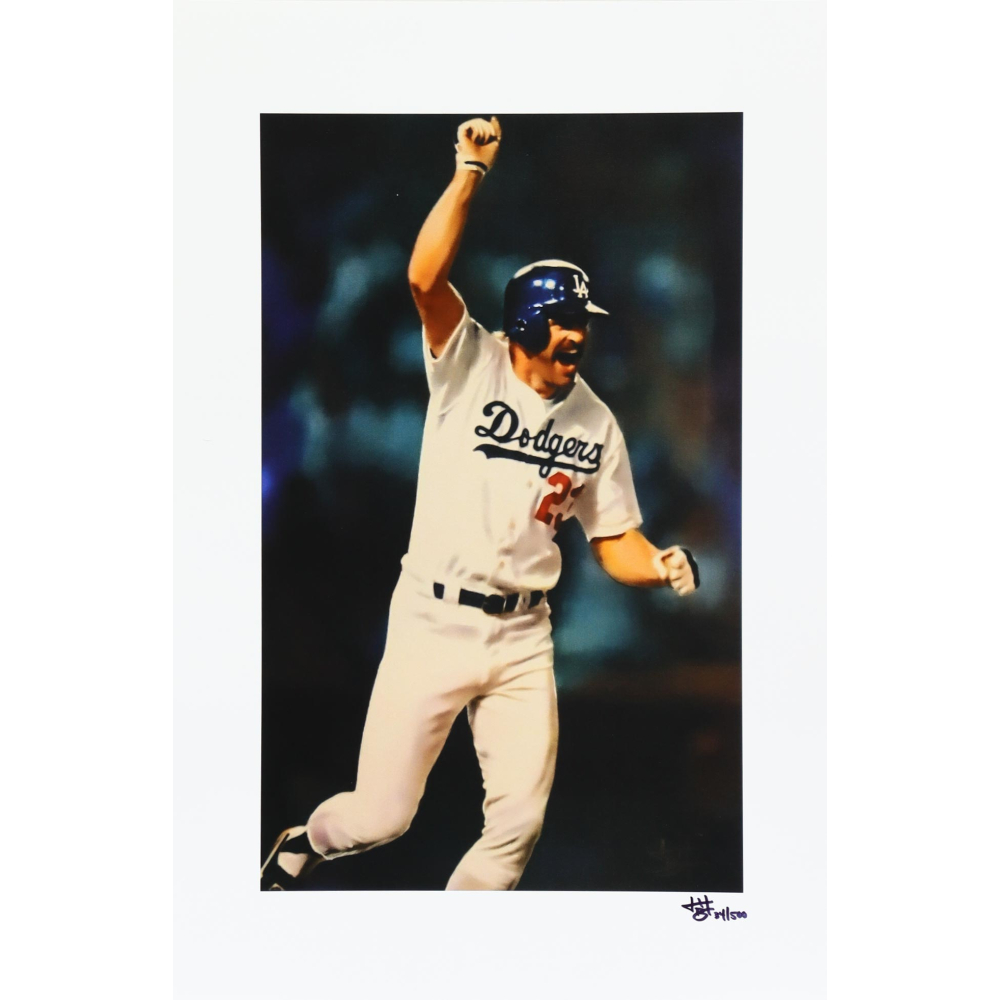 "Kirk Gibson" Dodgers LE 12x18 Lithograph by Joshua Barton #/500 (PA ...
