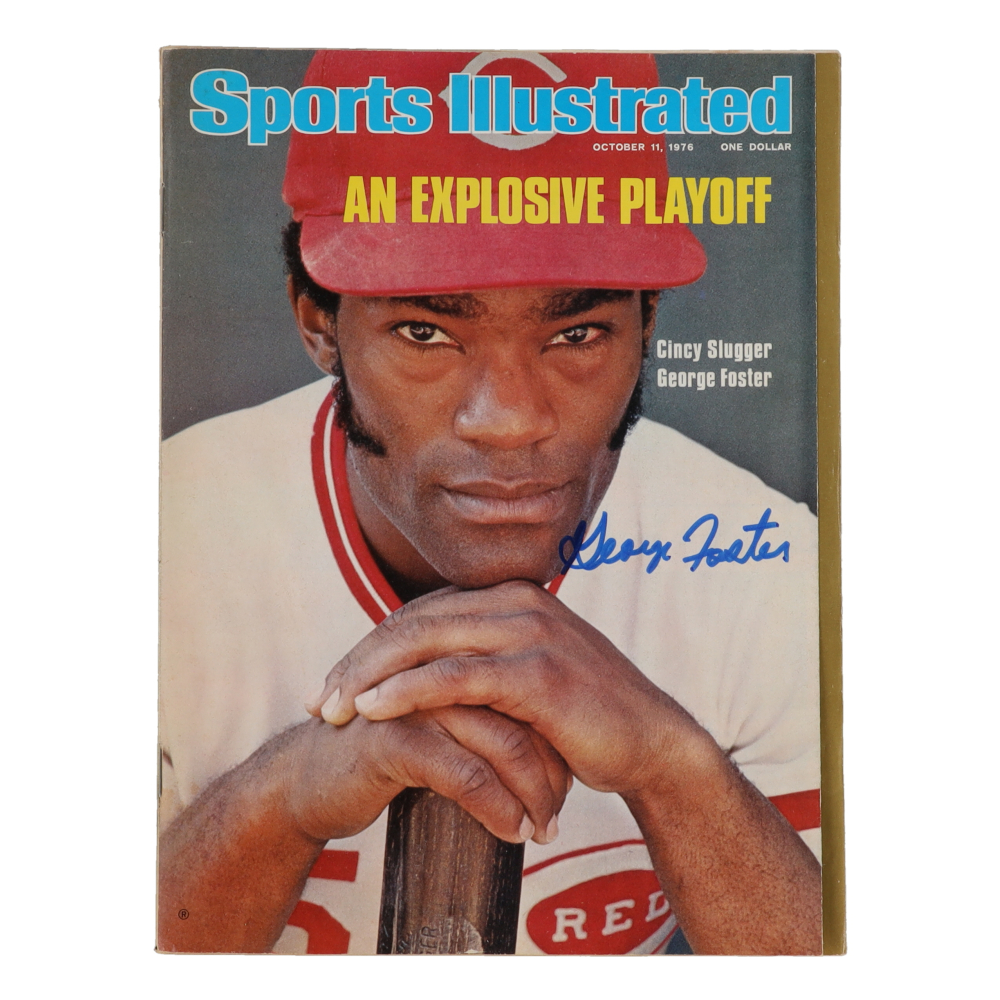 George Foster Signed 1976 Sports Illustrated Magazine (JSA) | Pristine Auction