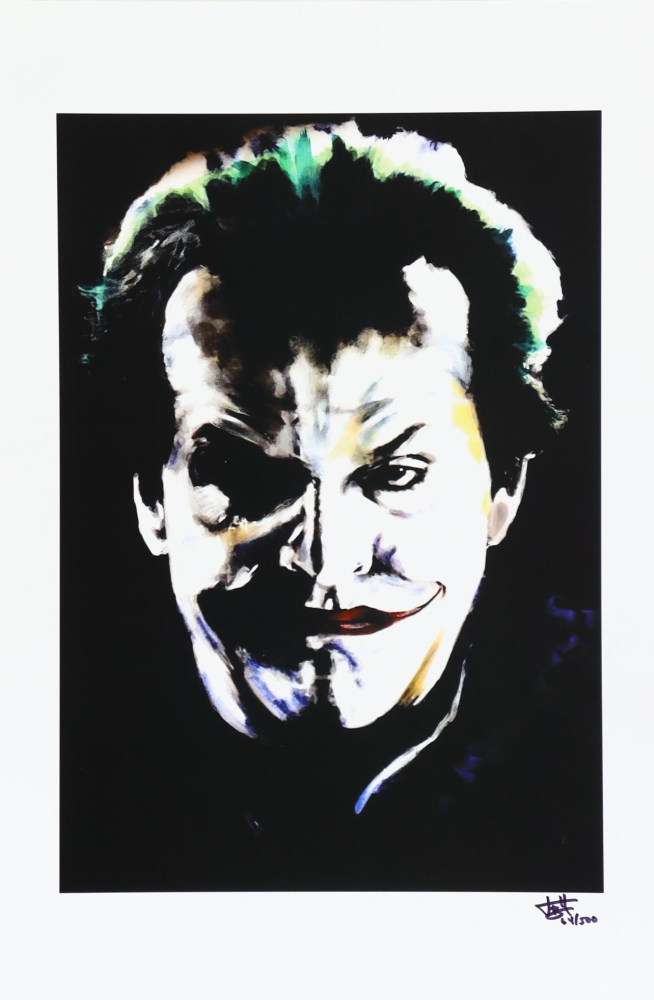 "Joker" Batman LE 12x18 Lithograph by Joshua Barton #/500 (PA ...