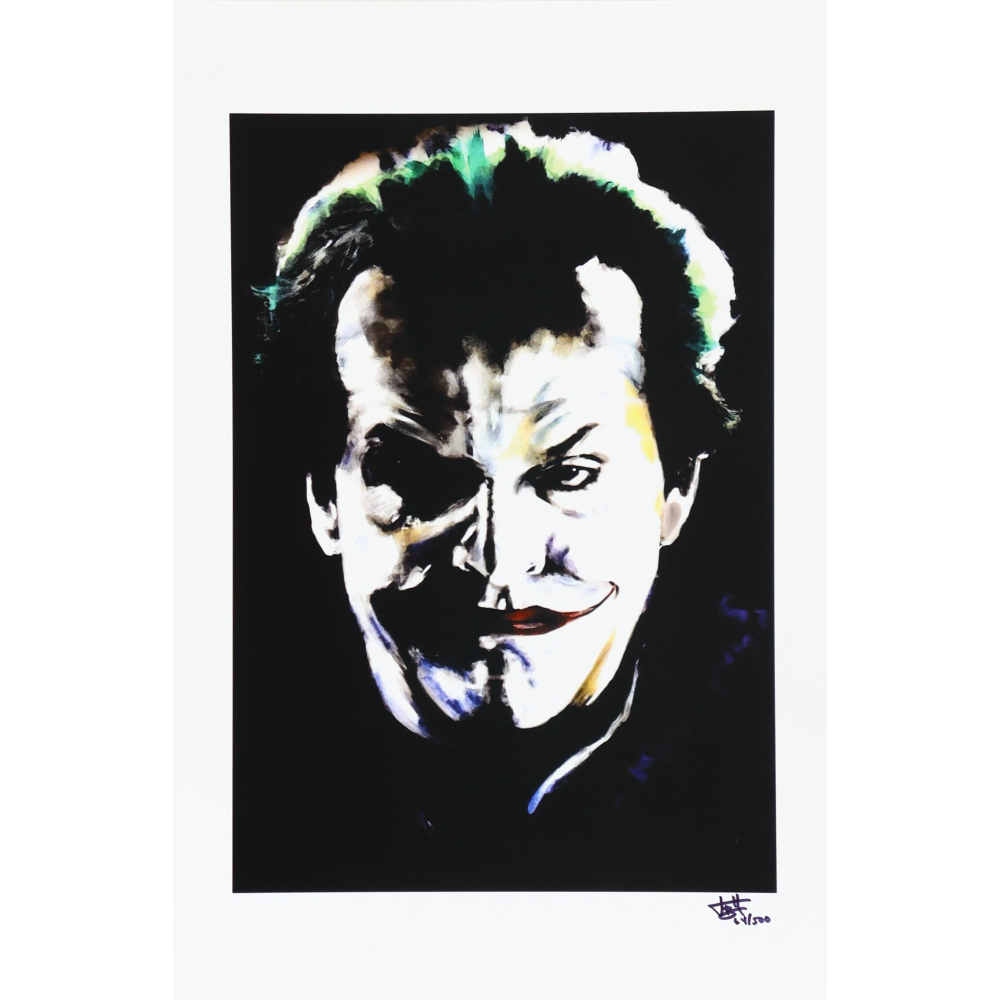 "Joker" Batman LE 12x18 Lithograph by Joshua Barton #/500 (PA ...