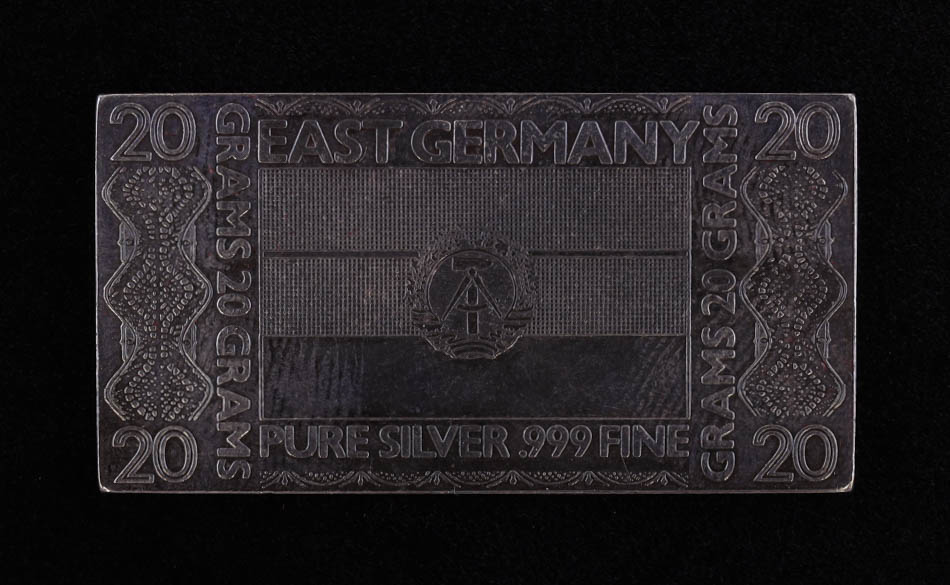 The Silver Mint Vintage East Germany Flag 20 gram .999 Fine Silver ...