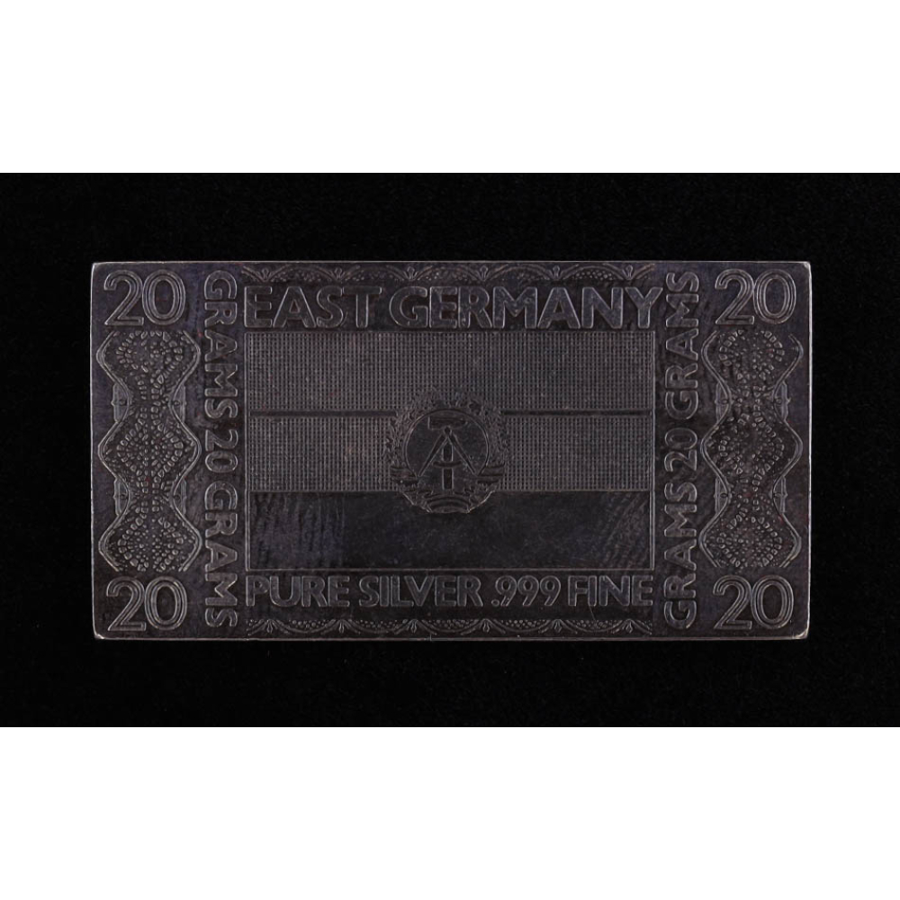 The Silver Mint Vintage East Germany Flag 20 gram .999 Fine Silver ...