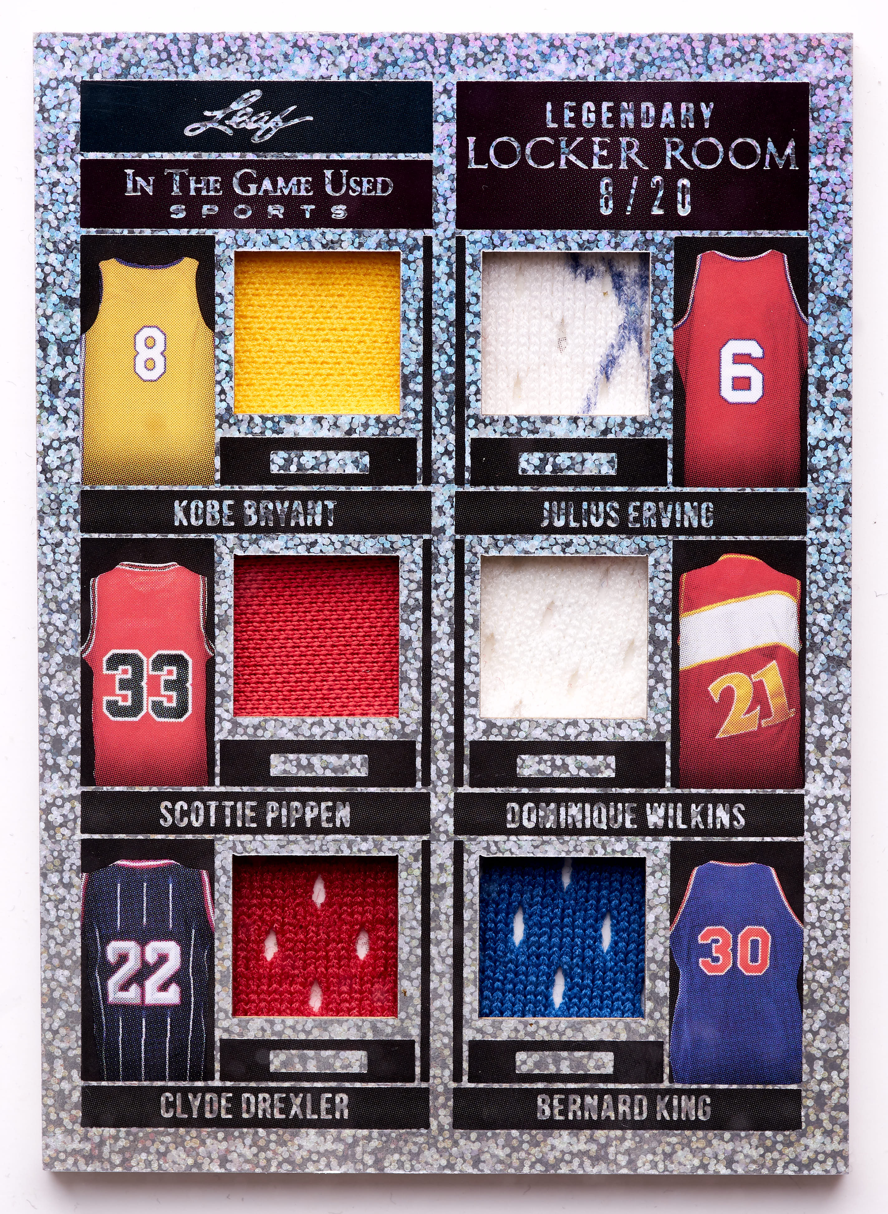 2022 Leaf Kobe Bryant, Scottie Pippen, Clyde Drexler, Julius Erving ...