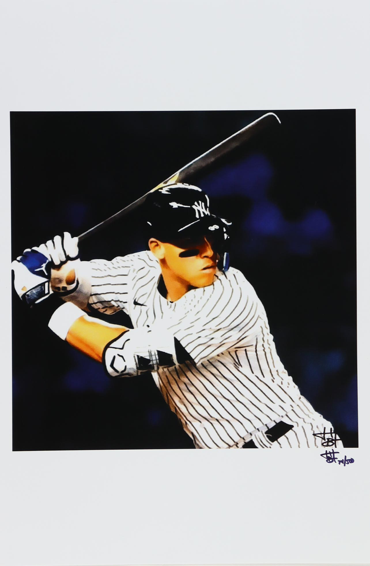"Aaron Judge" Yankees LE 12x18 Lithograph by Joshua Barton #/500 (PA ...