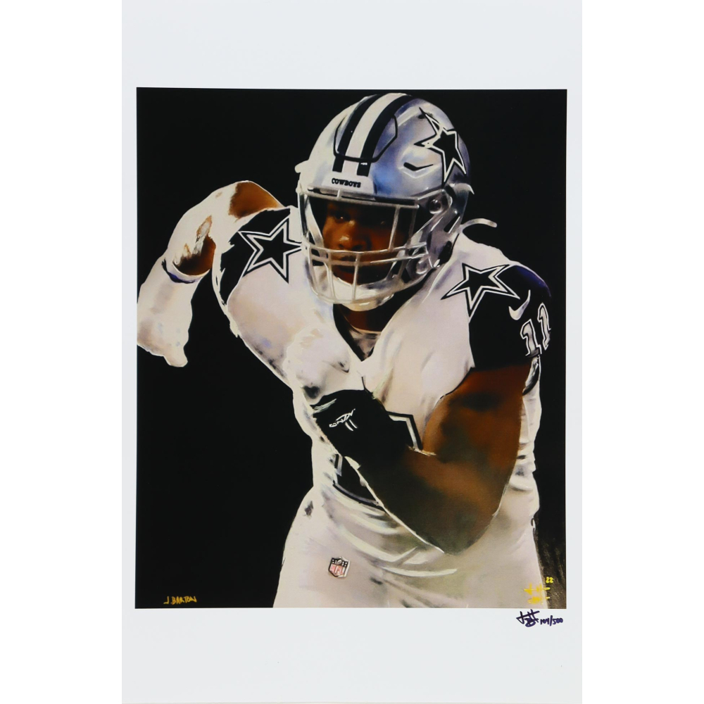 "Micah Parsons" Cowboys LE 12x18 Lithograph by Joshua Barton #/500 (PA ...