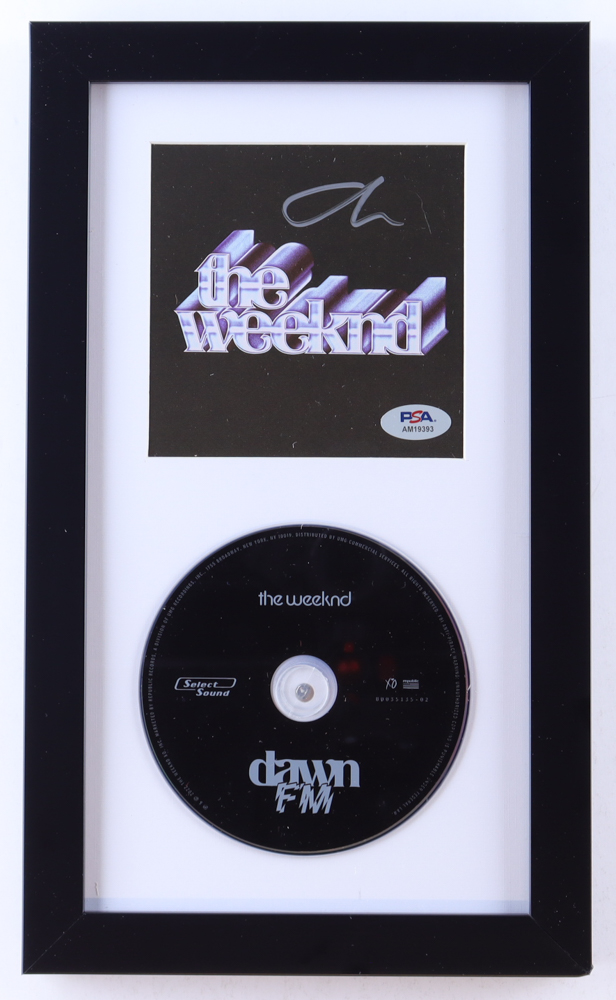 The Weeknd Signed "Dawn FM" Custom Framed CD Album Insert Display With ...