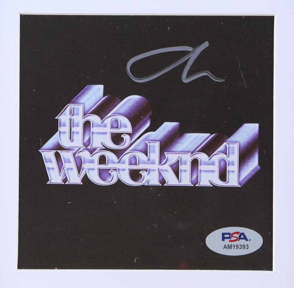 The Weeknd Signed "Dawn FM" Custom Framed CD Album Insert Display With ...