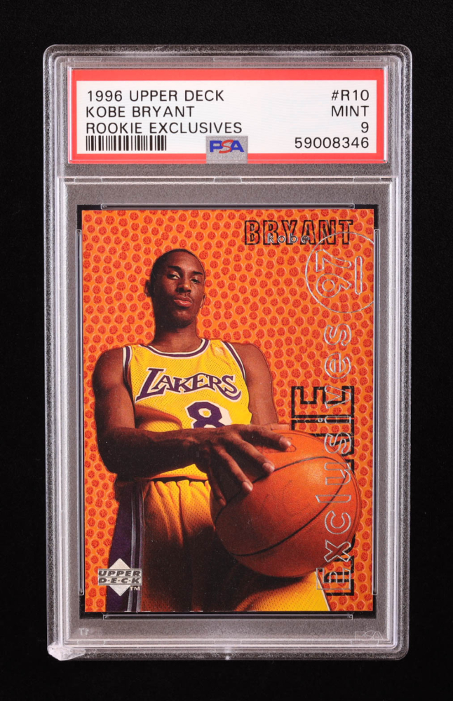 Kobe Bryant 1996-97 Upper Deck Rookie Exclusives #R10 RC (PSA 9 ...