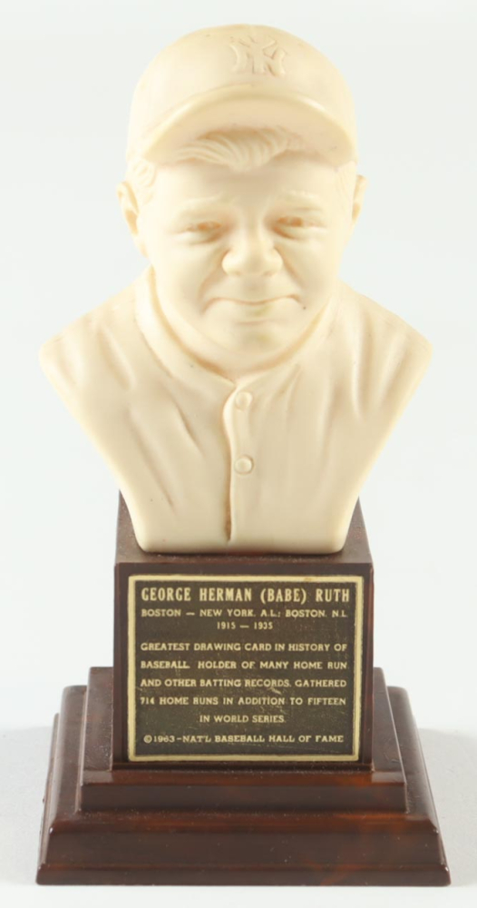 Vintage 1962 Babe Ruth 6.25" Hall of Fame Bust Figurine | Pristine Auction
