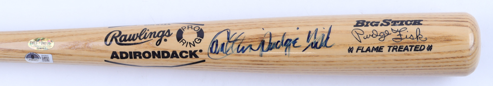 Carlton "Pudge" Fisk Signed Rawlings Big Stick Pro Ring Player Model ...