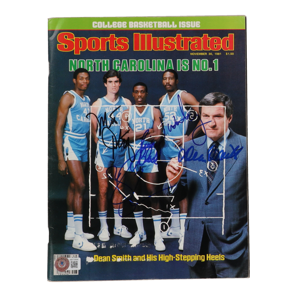 1981 North Carolina Tar Heels Sports Illustrated Magazine Signed By (5 ...