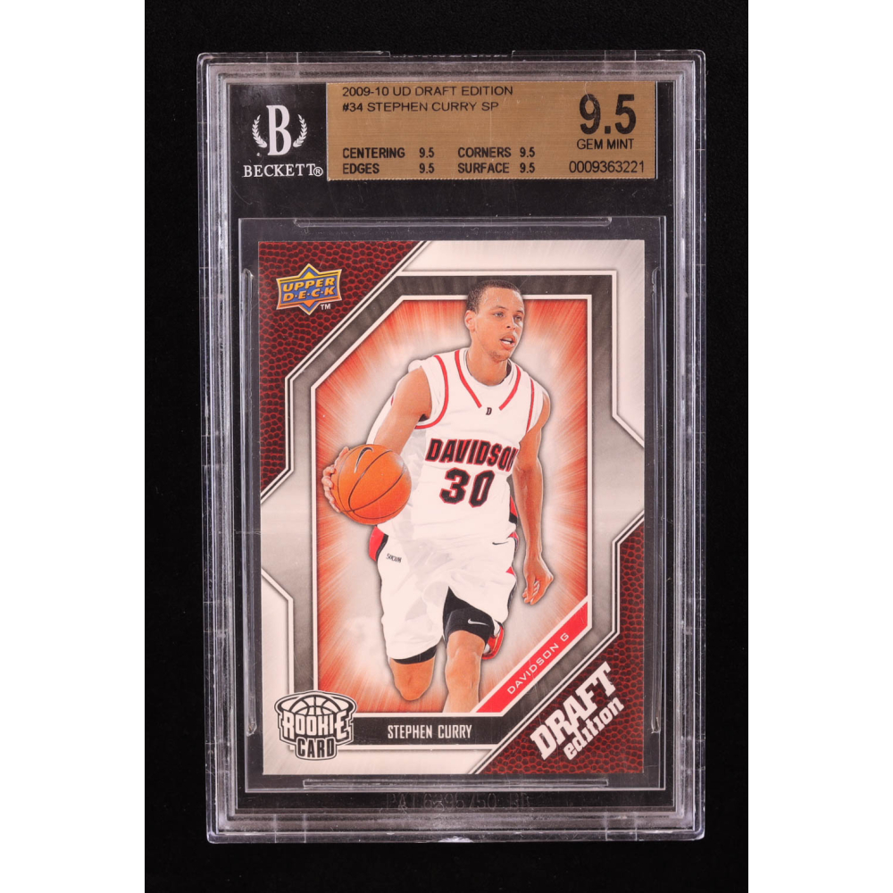 Stephen Curry 2009-10 Upper Deck Draft Edition #34 SP RC (BGS 9.5 ...