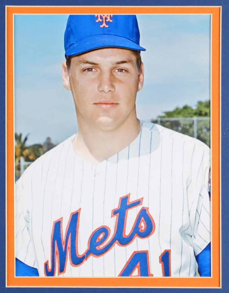 Tom Seaver Signed Custom Framed Cut Display (JSA) | Pristine Auction