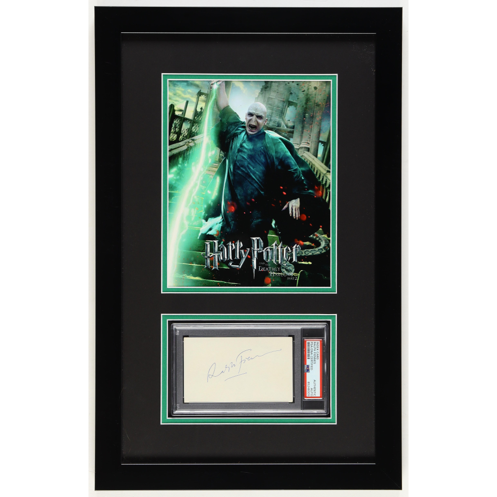 Ralph Fiennes Signed "Harry Potter And The Deathly Hallows Part 2 ...