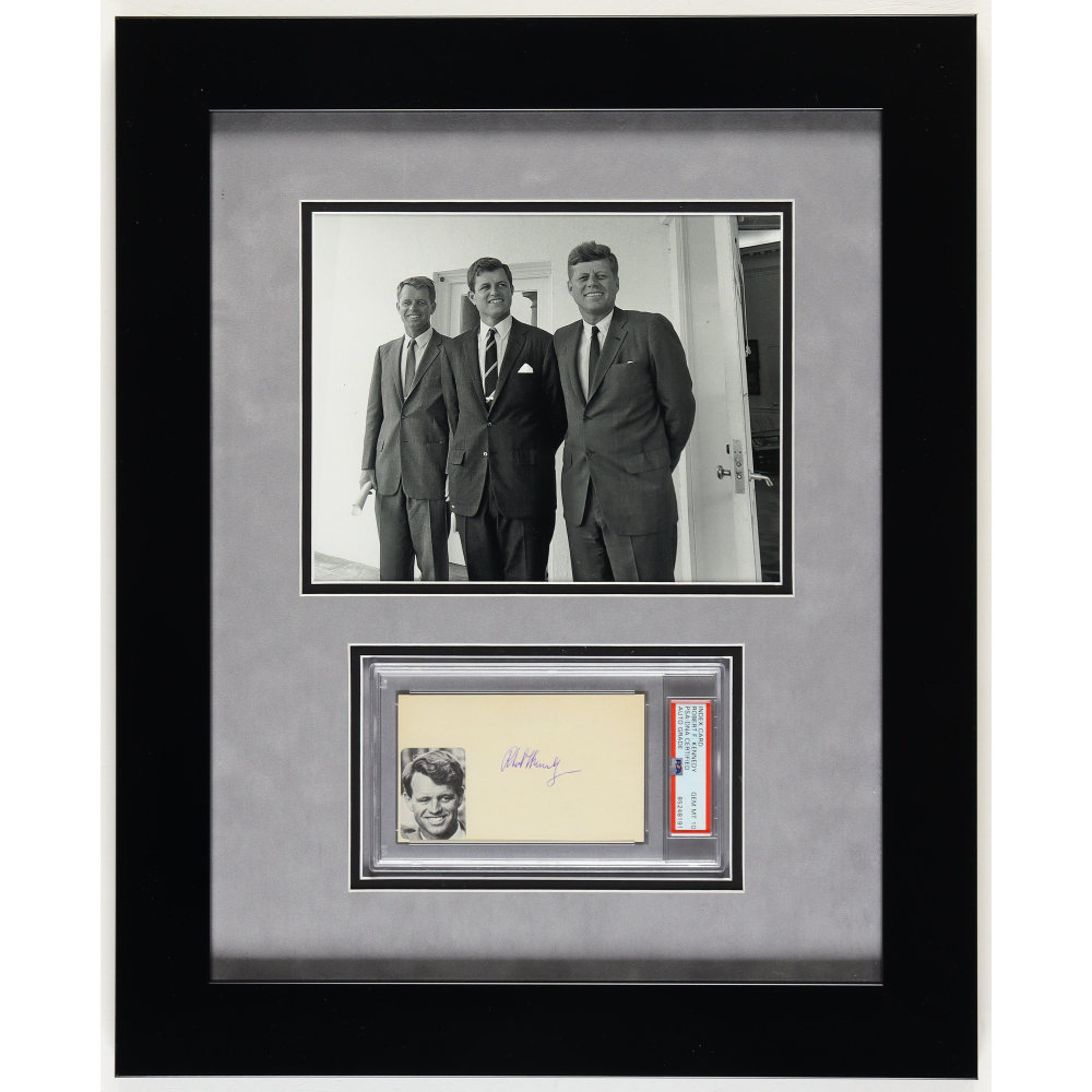 Robert F. Kennedy Signed Custom Framed Cut Display (PSA | Autograph ...