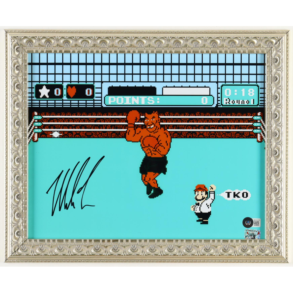 Mike Tyson Signed "Punch-Out!!!" Custom Framed Photo Display (Beckett ...