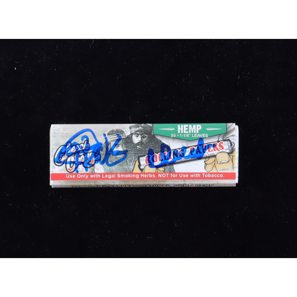 Cheech Marin & Tommy Chong Signed "Cheech & Chong" Rolling Papers (JSA ...