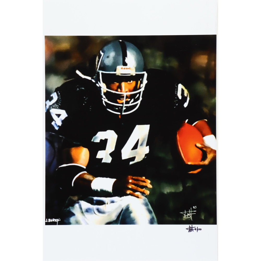 Joshua Barton Signed LE "Bo Jackson" Raiders 12x18 Lithograph #/500 (PA ...