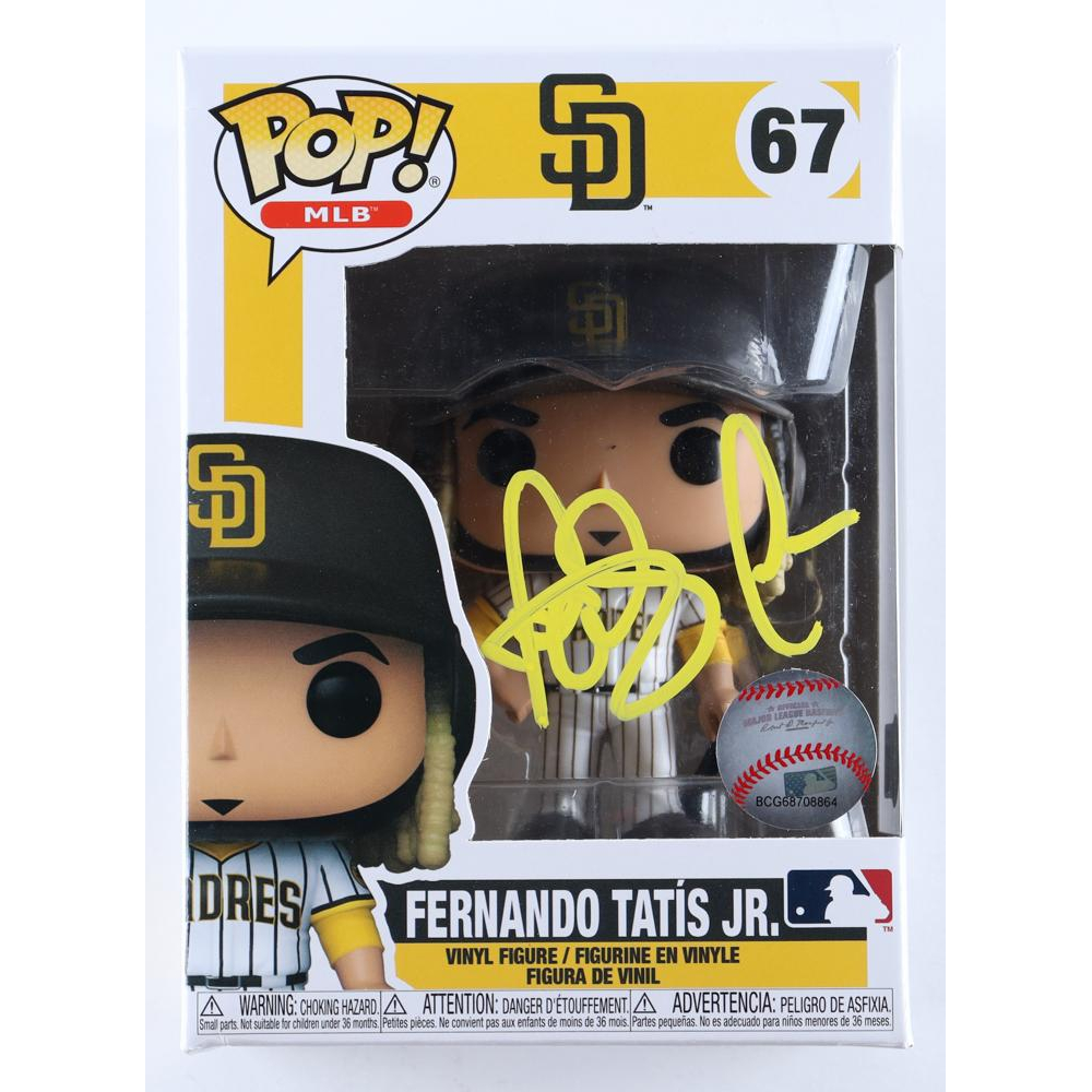 Fernando Tatis Jr. Signed Padres #67 Funko Pop! Vinyl Figure (Beckett ...