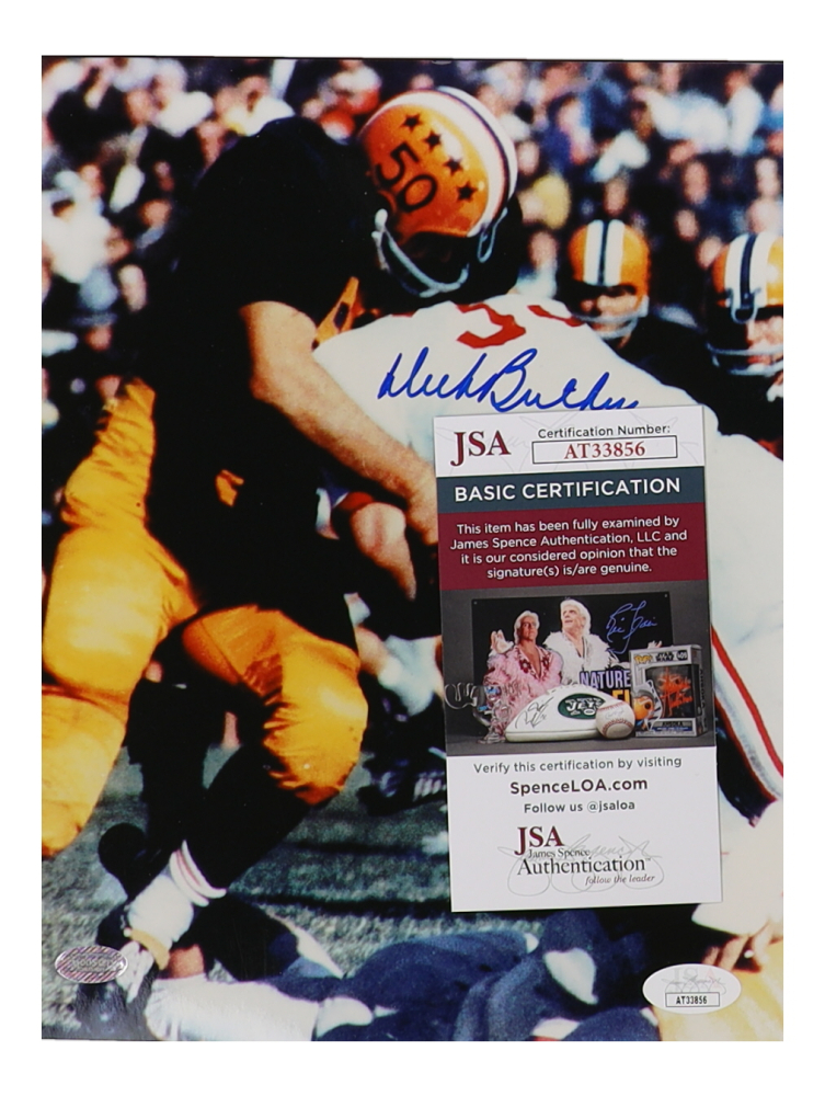 Dick Butkus Signed Fighting Illini 8x10 Photo (JSA & Mounted Memories ...