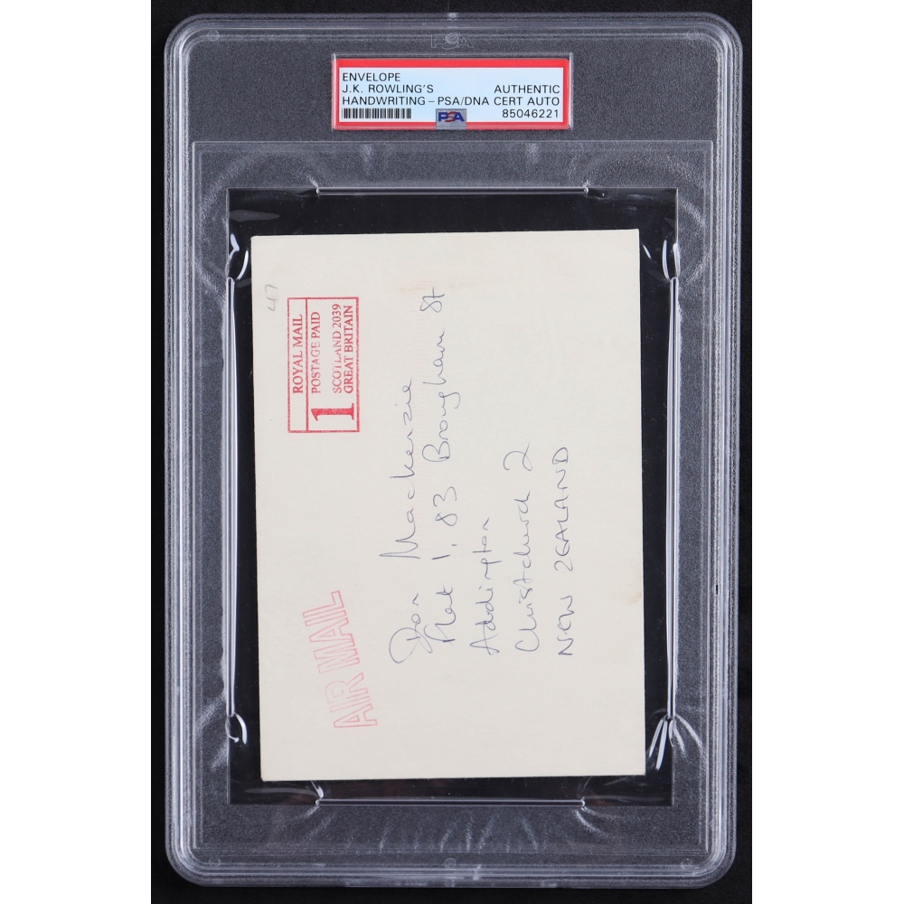 J.K. Rowling Signed Handwritten Envelope (PSA) | Pristine Auction