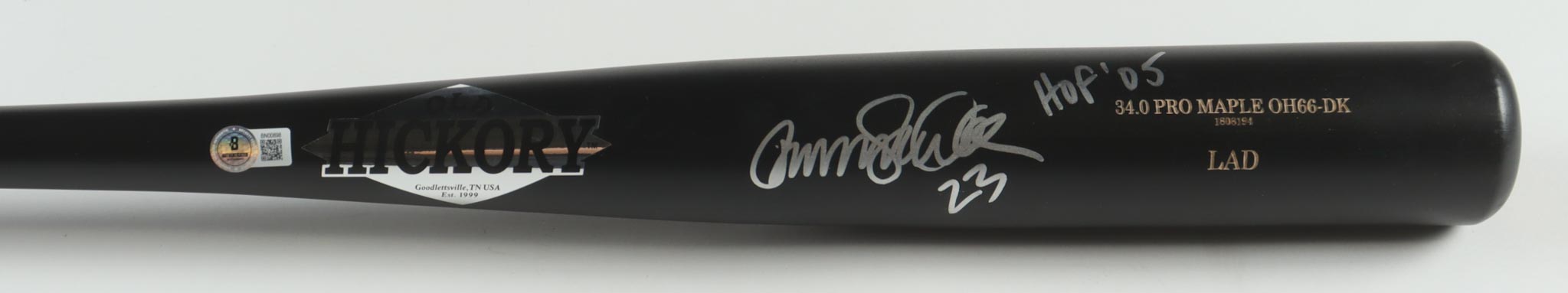 Ryne Sandberg Signed Old Hickory Baseball Bat Inscribed "HOF 05 ...
