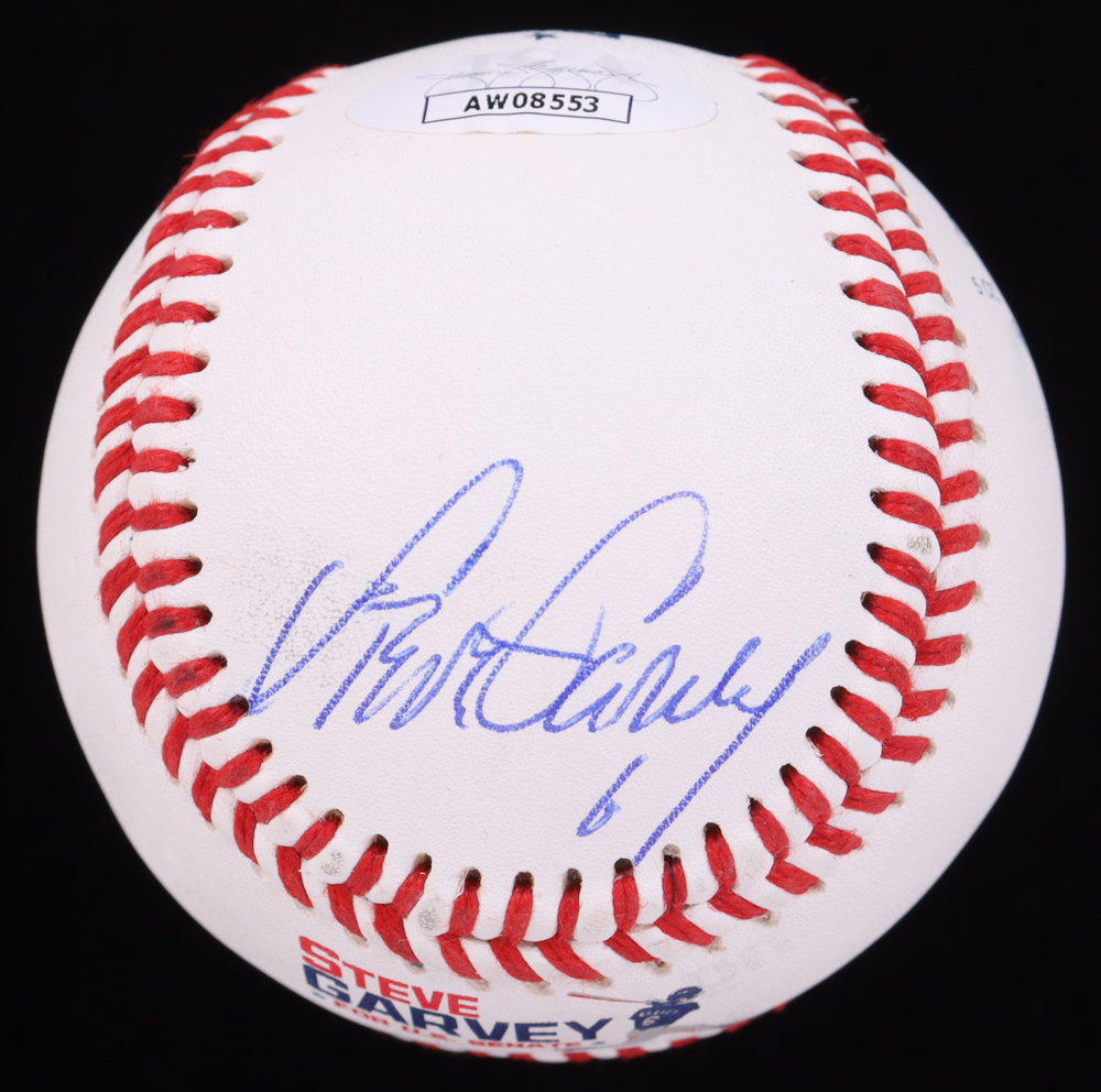 Steve Garvey Signed OL Baseball Inscribed "1974 NL MVP" & "1981 WS ...