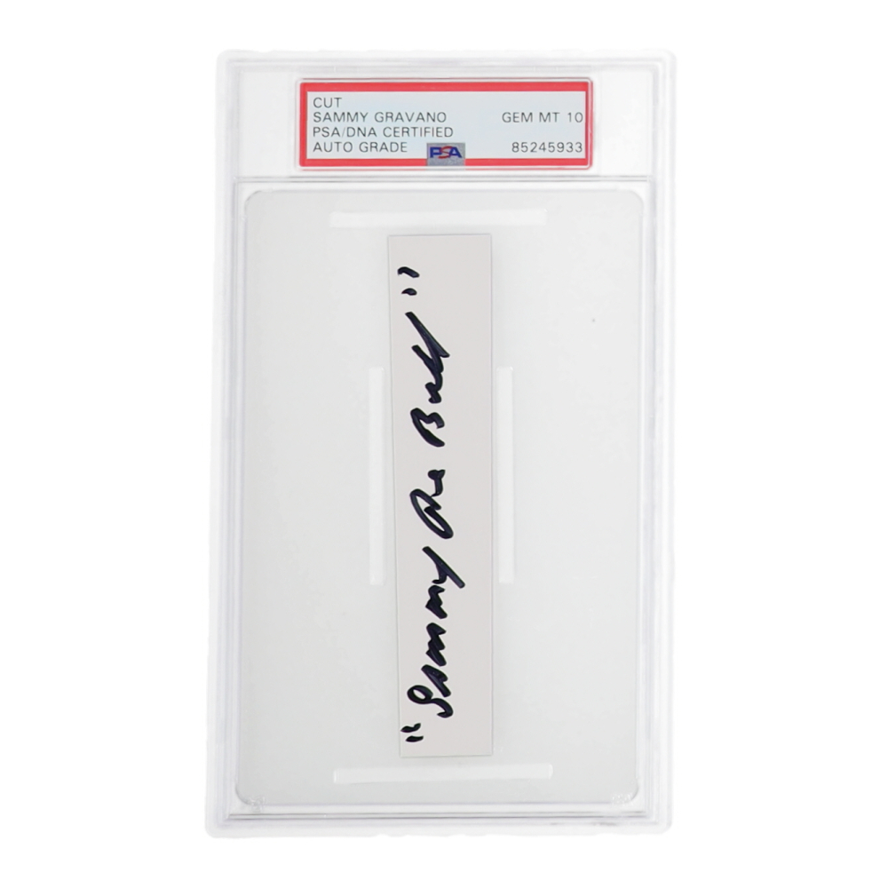 Salvatore "Sammy The Bull" Gravano Signed Cut (PSA Grade 10) | Pristine ...