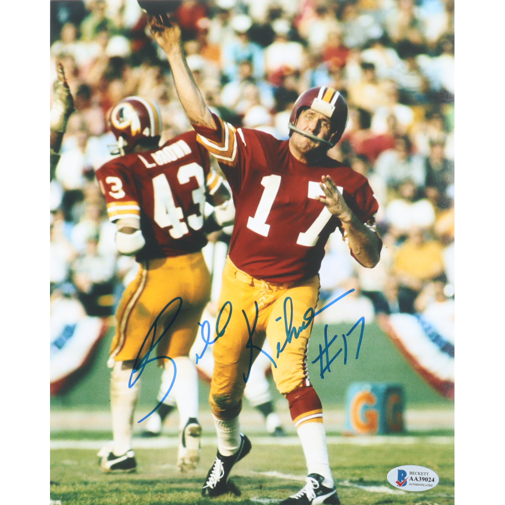 Billy Kilmer Signed Redskins 8x10 Photo (Beckett) | Pristine Auction