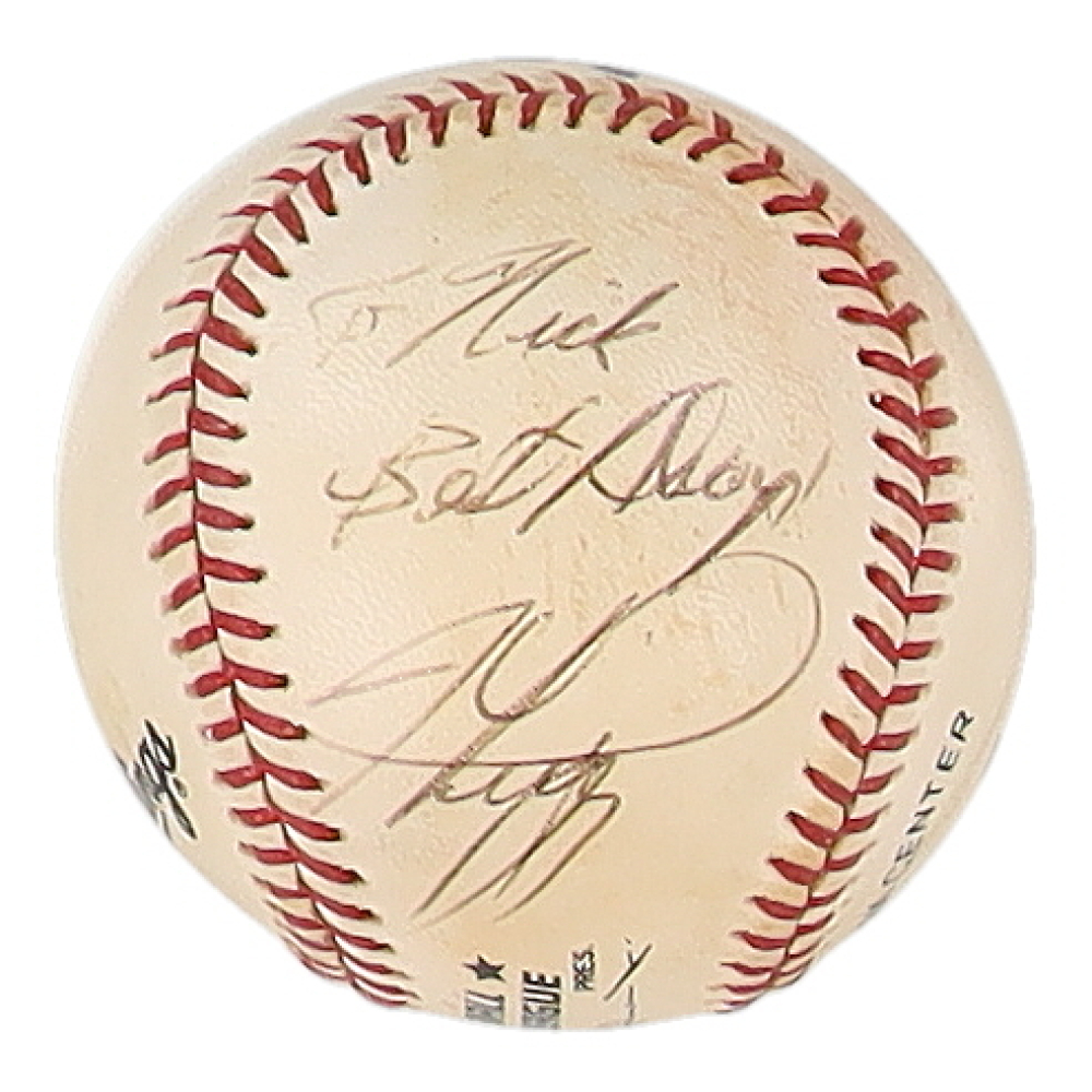 Mike Piazza Signed ONL Baseball Inscribed "To Nick Best Always!" (JSA ...