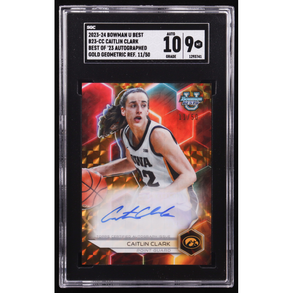 Caitlin Clark 2023-24 Bowman's Best University Best of '23 Autographs ...