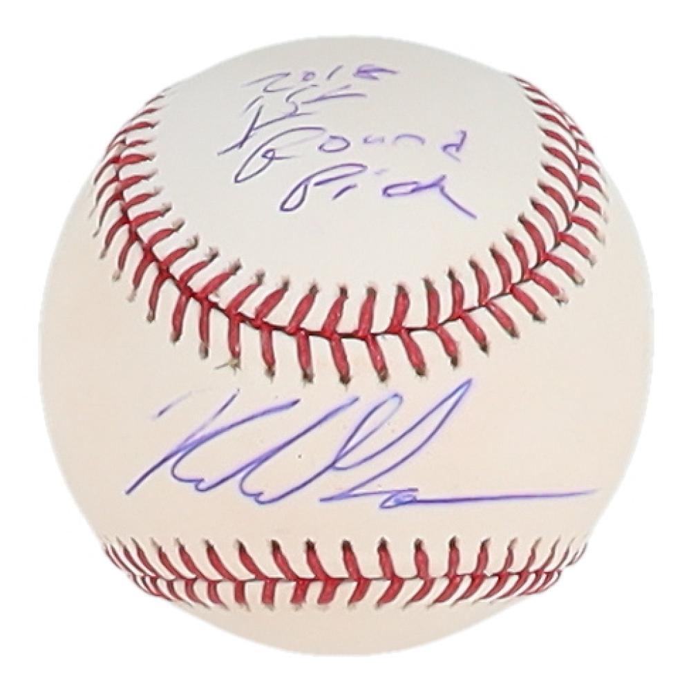 Nolan Gorman Signed OML Baseball Inscribed "2018 1st Round Pick" (JSA ...