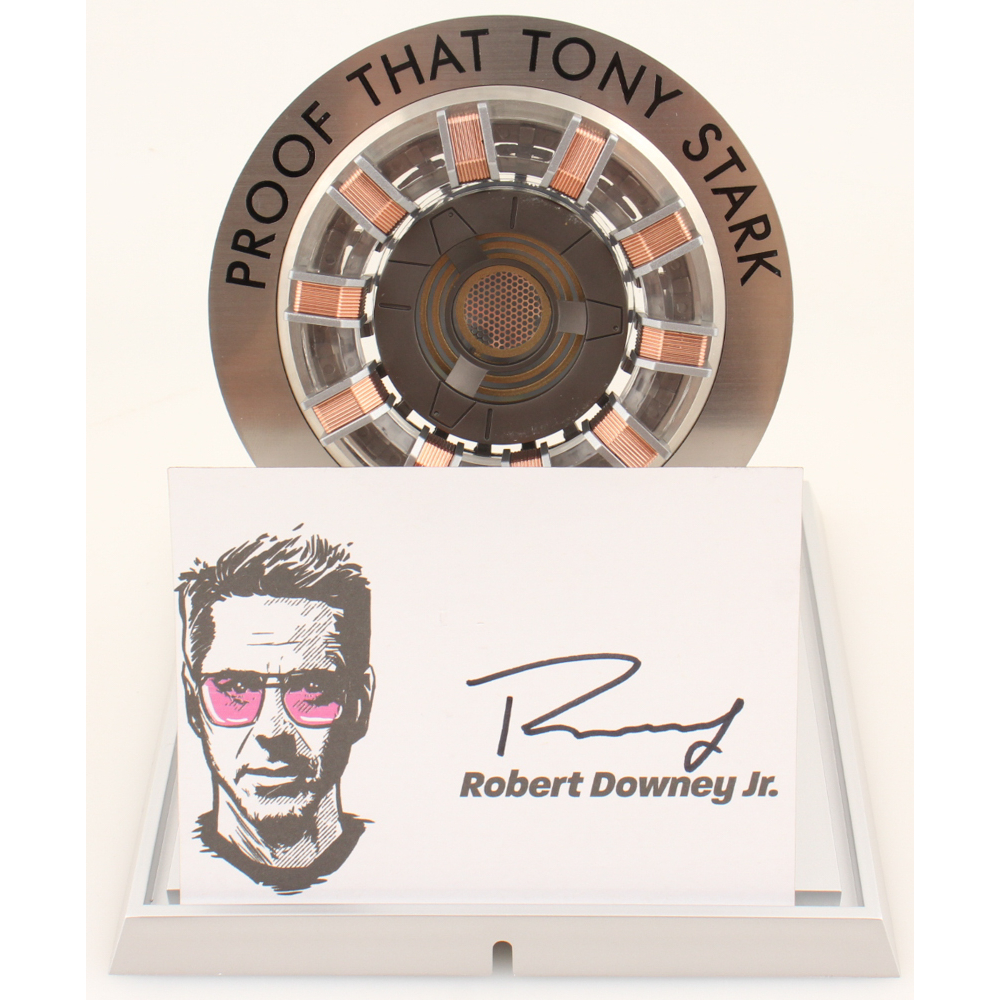 Robert Downey Jr. Signed "Iron Man" Light-Up Arc Reactor Cut with ...