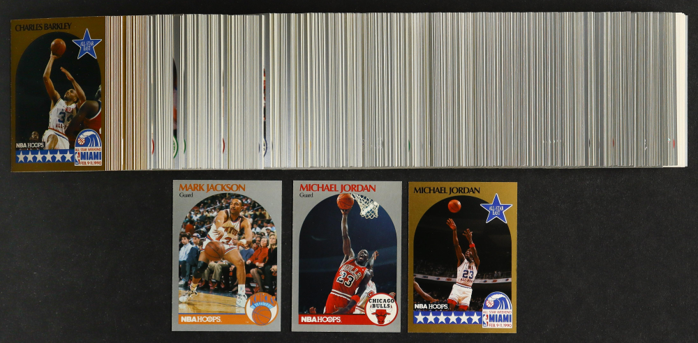 1990-91 Hoops Complete Set of (440) Basketball Cards with Michael ...