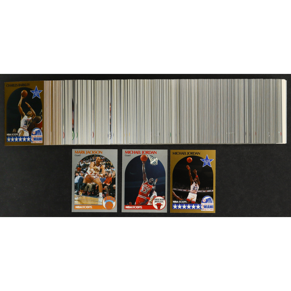 1990-91 Hoops Complete Set of (440) Basketball Cards with Michael ...