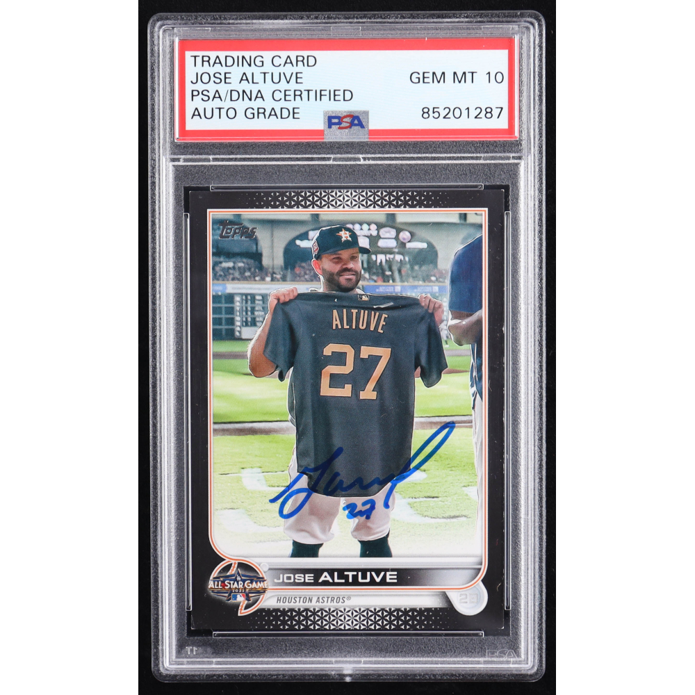 Jose Altuve Signed 2022 Topps Update '22 All Star Game Black #ASG9 #272 ...