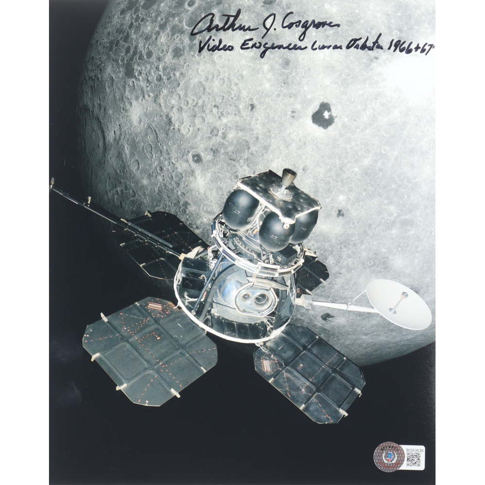 Arthur Cosgrove Signed NASA 8x10 Photo Inscribed "Video Engineer Lunar ...
