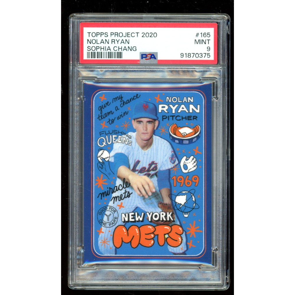 Nolan Ryan 2020 Topps Project 2020 #165 / 4146* / Sophia Chang (PSA 9 ...