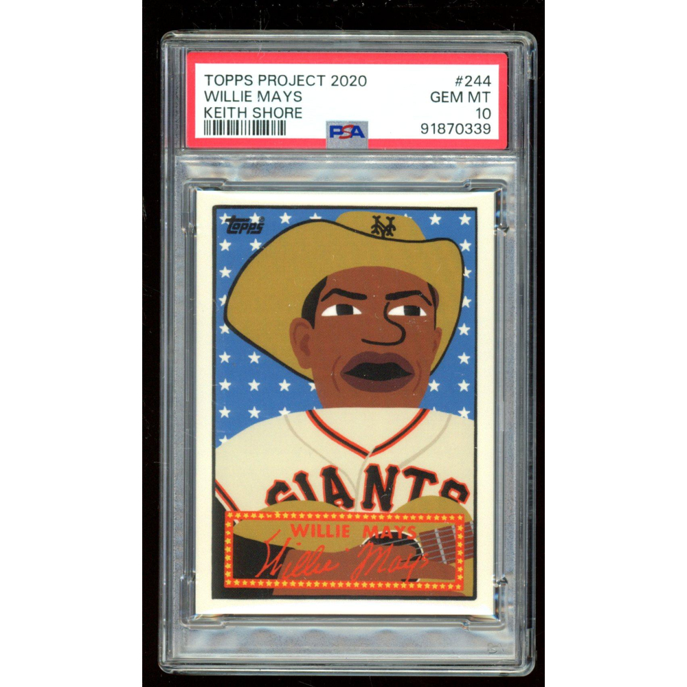 Willie Mays 2020 Topps Project 2020 #244 / 2440* / Keith Shore (PSA 10 ...