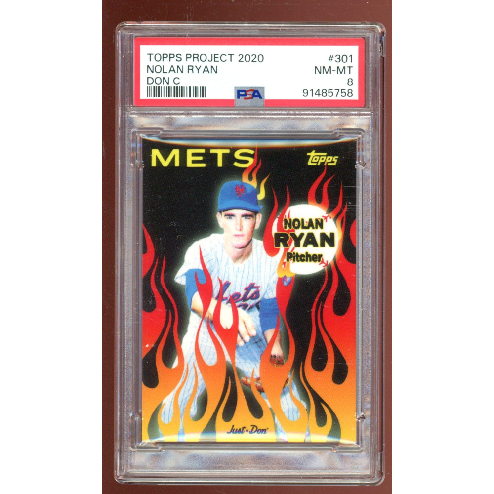 Nolan Ryan 2020 Topps Project 2020 #301 / 2689* / Don C (PSA 8 ...