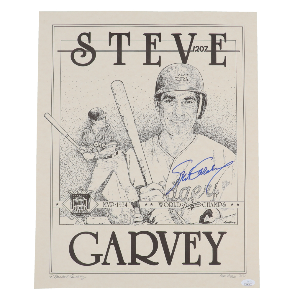 Steve Garvey Signed LE Dodgers 16x20 Poster (JSA) | Pristine Auction