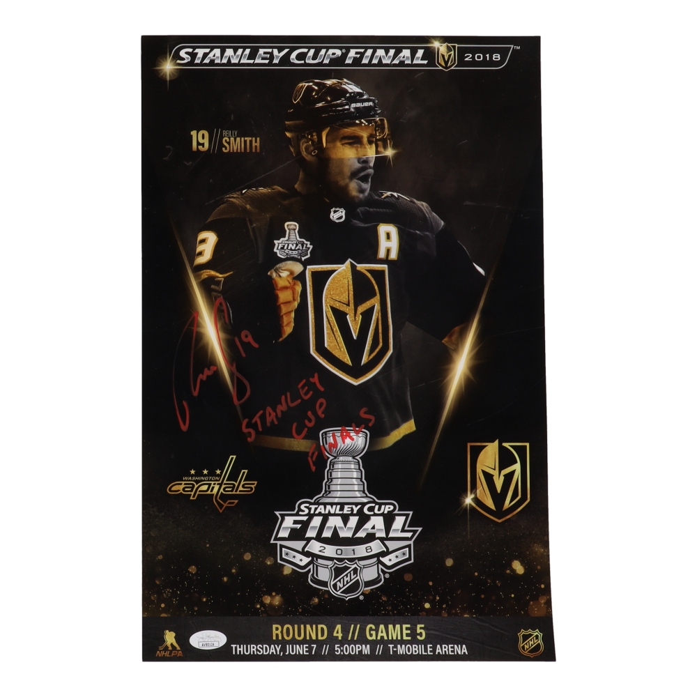 Reilly Smith Signed 2018 Golden Knights Stanley Cup Finals 11x17 Poster ...