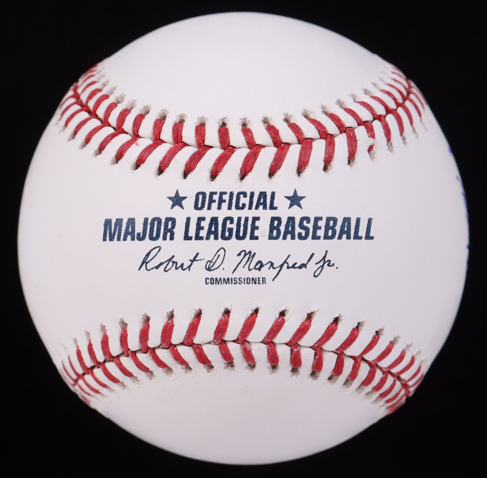 Rollie Fingers Signed OML Hall of Fame Logo Baseball Inscribed "HOF 92 ...