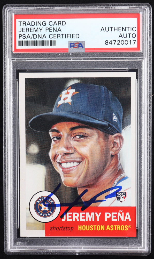 Jeremy Pena Signed 2022 Topps Living #538 RC (PSA) | Pristine Auction