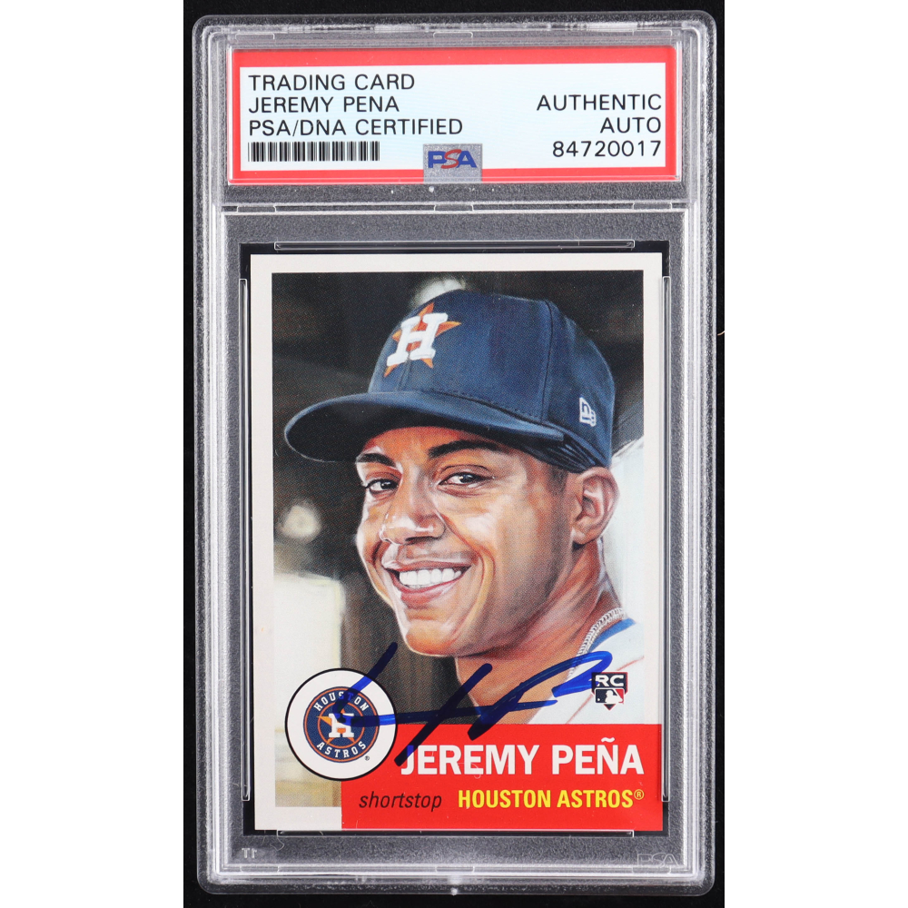 Jeremy Pena Signed 2022 Topps Living #538 RC (PSA) | Pristine Auction