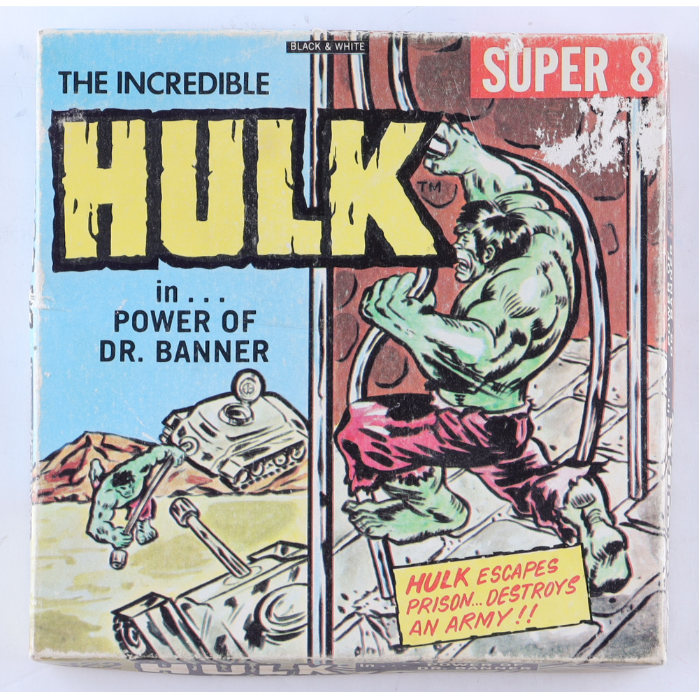 Original 1976 "The Incredible Hulk" 8mm Marvel Comics Film Reel with ...